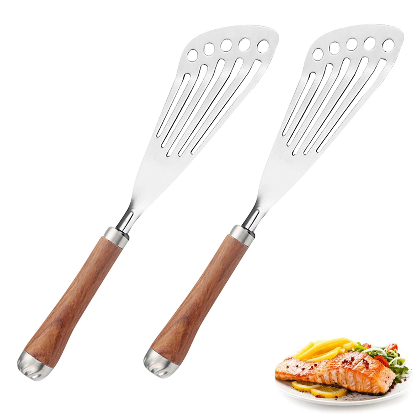 Djiypn Fish Spatula, 2-Piece Premium Fish Spatula Set, Big Size ...