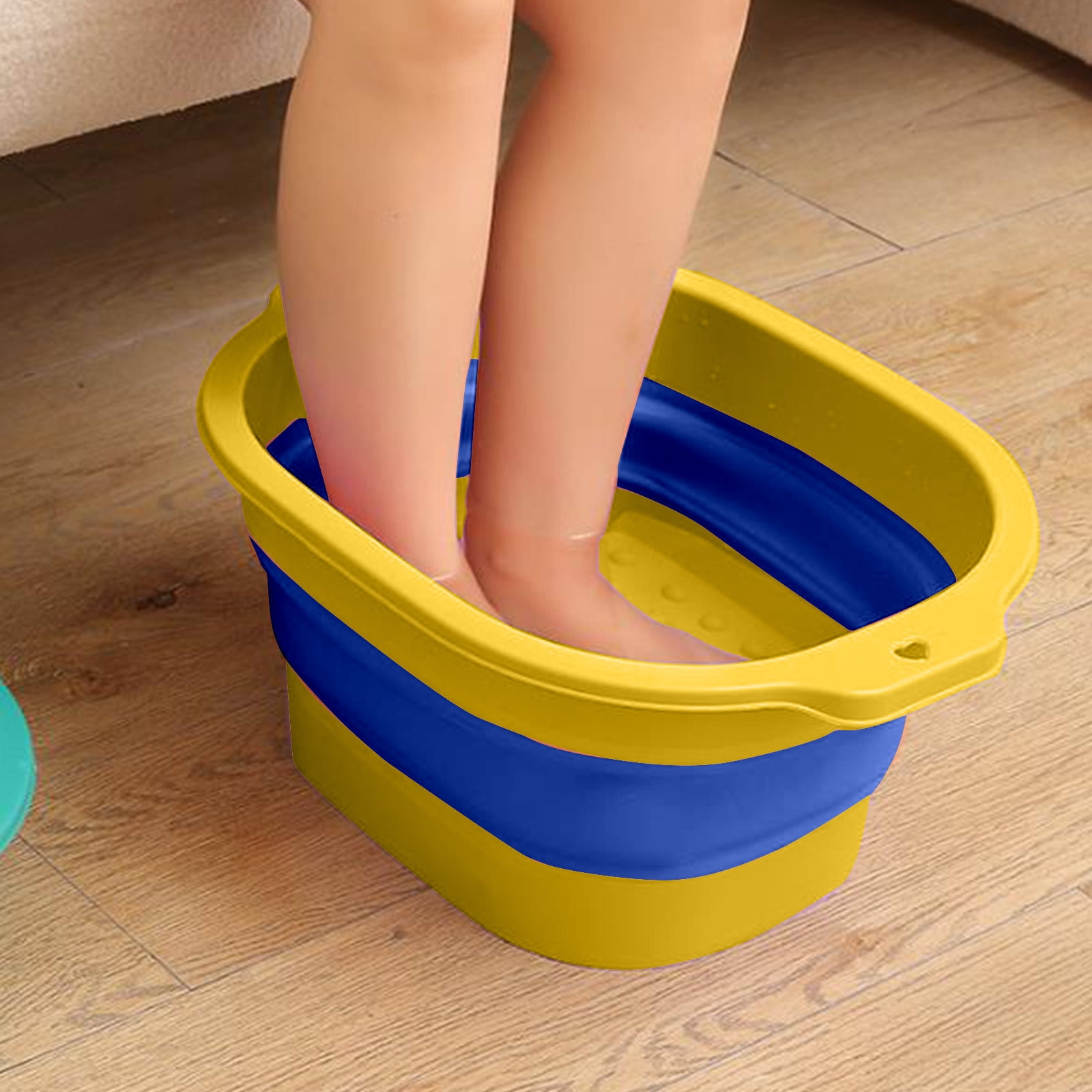 Djiypn Foot Bath Basin, Foldable & Portable Foot Soak Tub with Massage ...