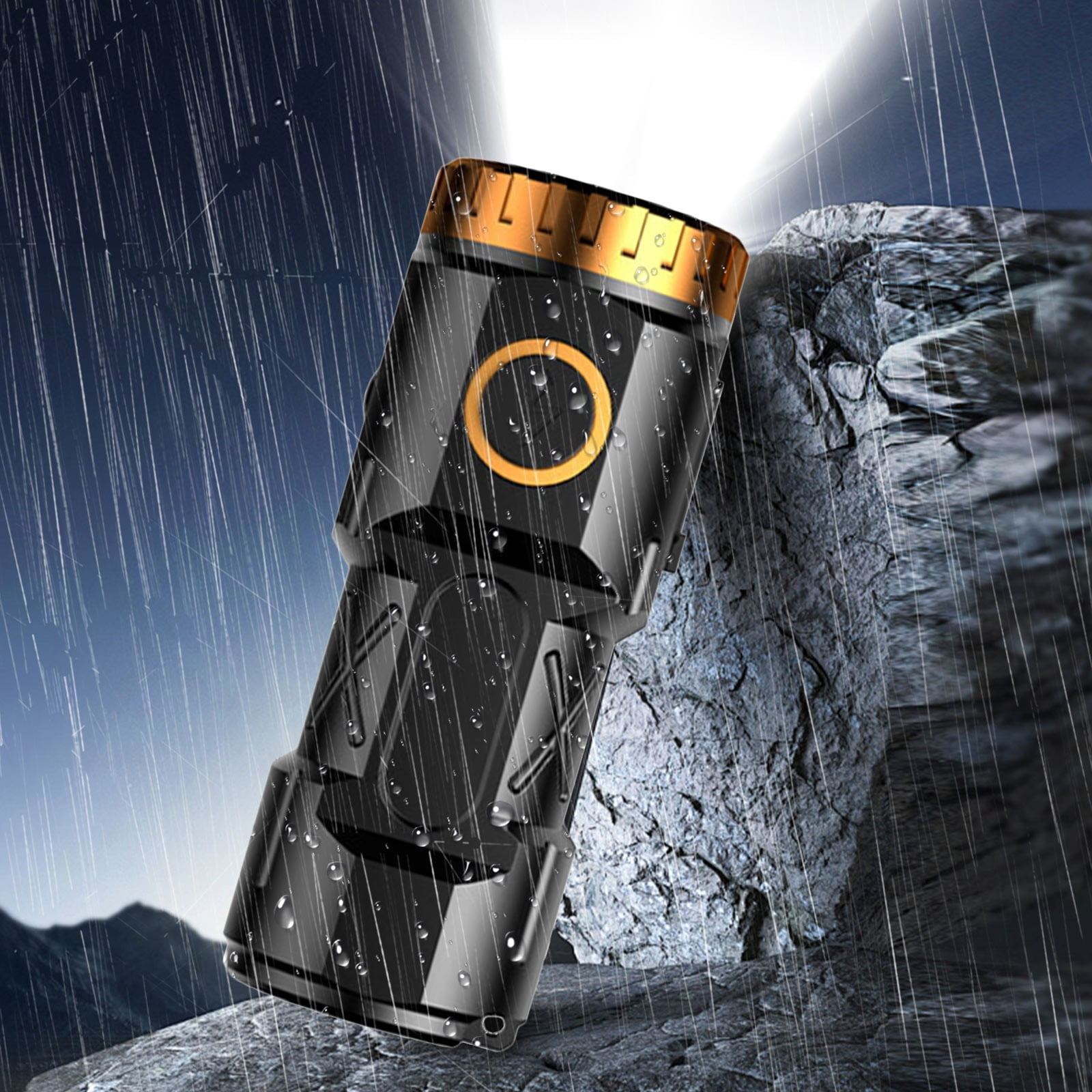 Djiypn Four Flashlight with Magnetic Clip and Soft Cover - Bright LED ...