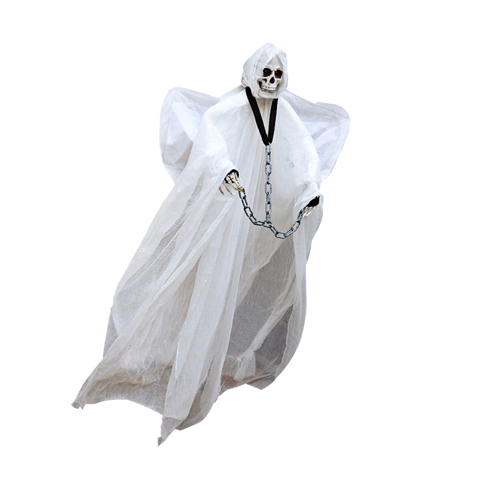 Djiypn Halloween Hanging Ghost Electric Luminous Horror Decorations ...