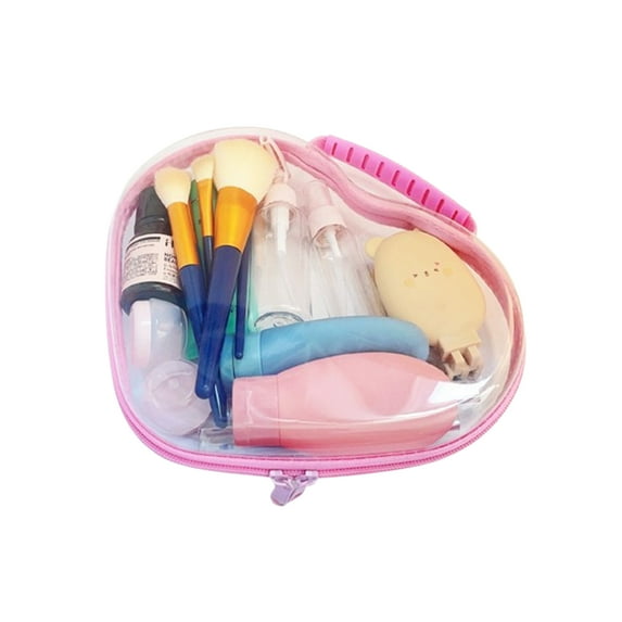 Djiypn Heart Handle Storage Box, 1 Pack Small Plastic Box Mini Clear ...