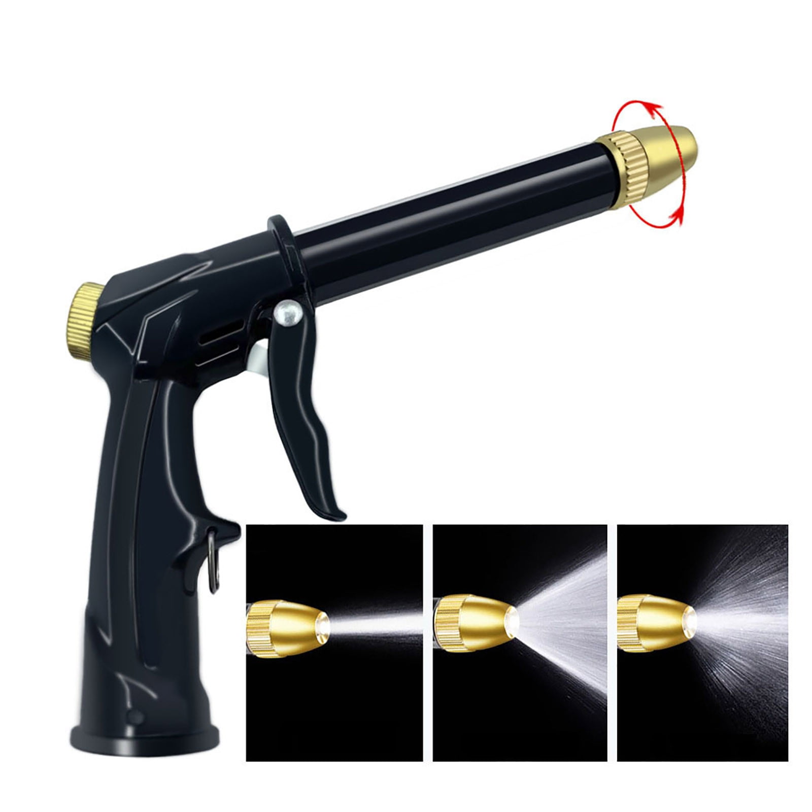 Djiypn High Pressure Garden Hose Nozzle, Retractable for Car Wash and ...