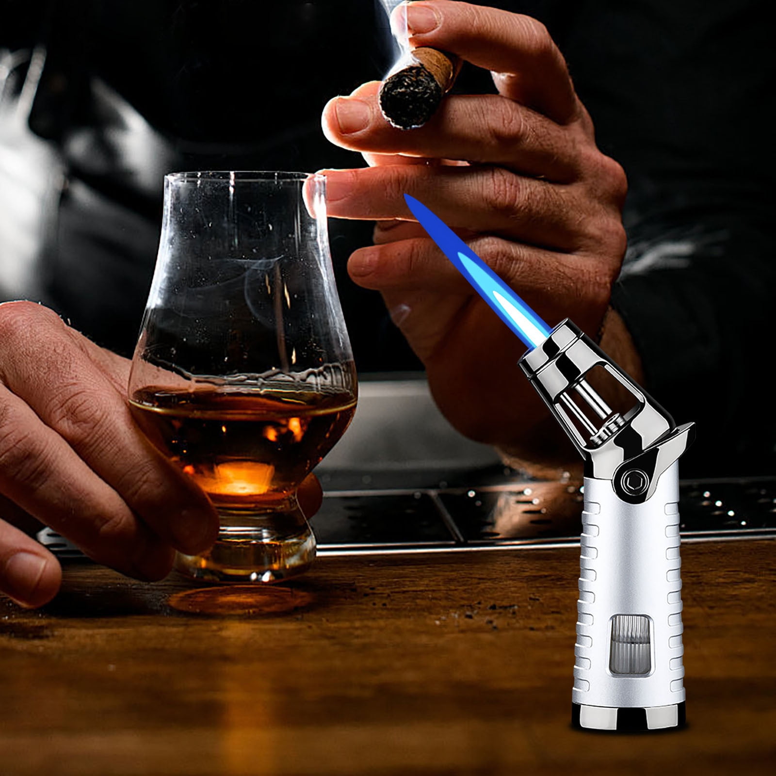 Djiypn Large Flame Spray Blue Flame Welding Outdoor Camping Barbecue ...