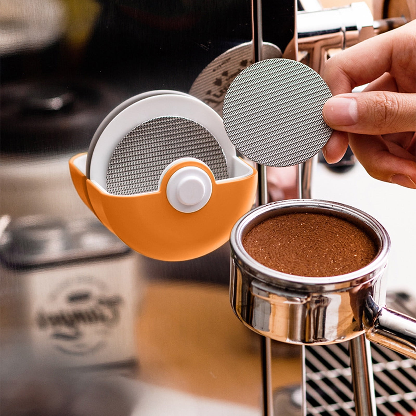 Djiypn Machine Handle Powder Bowl Filter Organiser Pot Round Filter ...