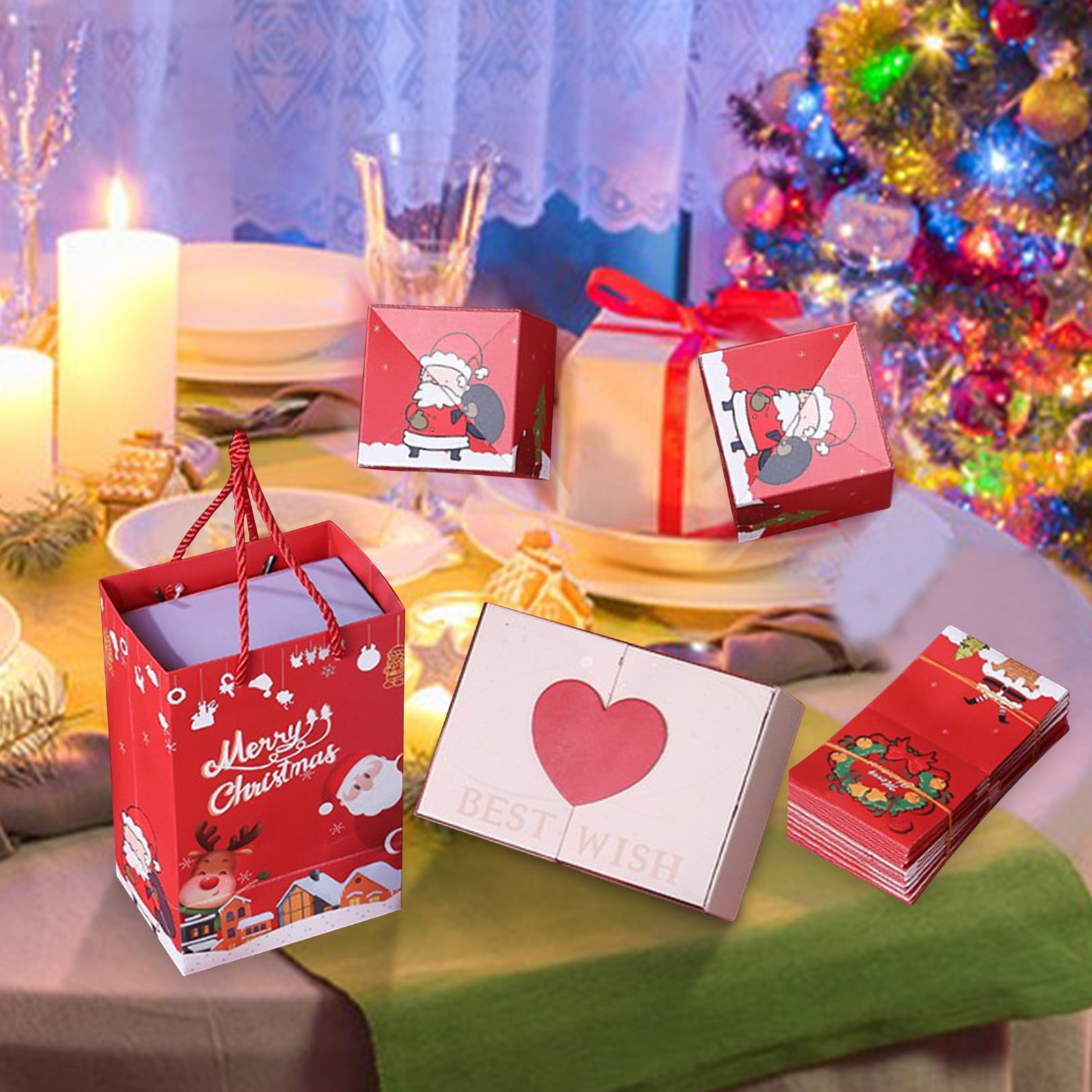 Djiypn Merry Pop-Up Surprise! 2026 Xmas Money Explosion Gift Box ...