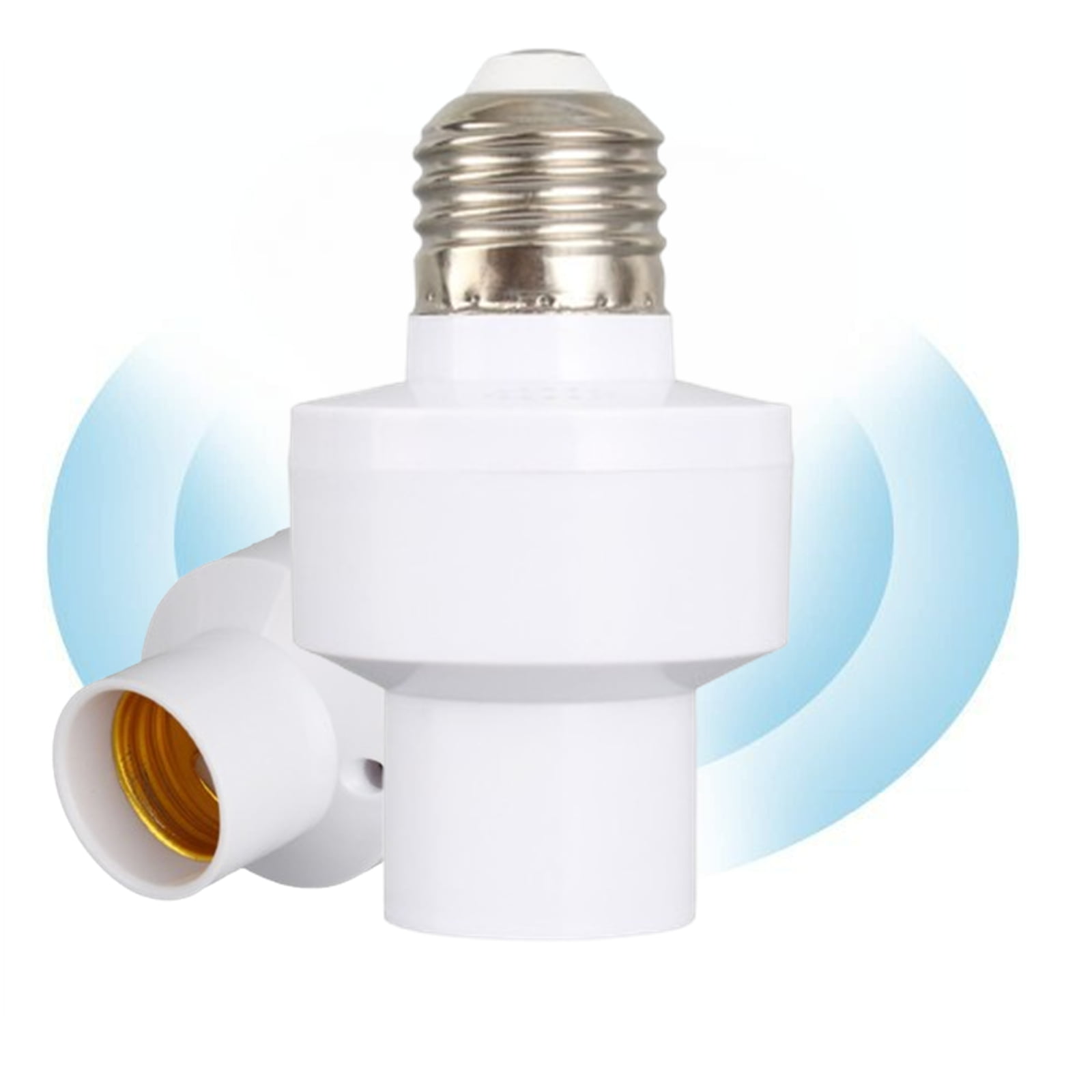 Djiypn Motion Sensor Light Socket, E27 Smart Lamp Bulb Holder Adapter ...