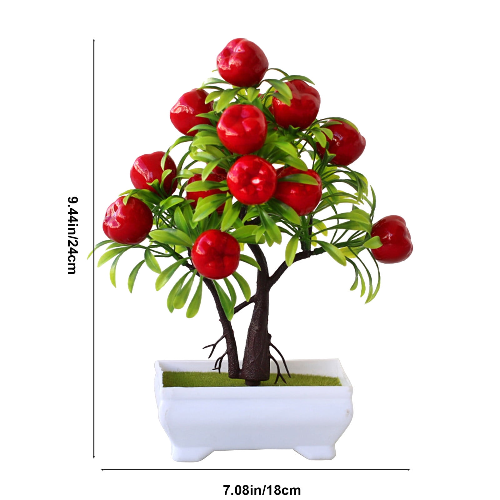 Djiypn Simulated Artificial Flower Bonsai Potted Plants Living Room ...