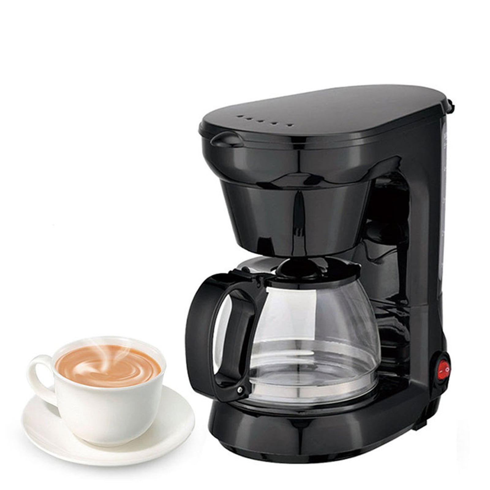 Djiypn Black Coffee Maker, 750ML Drip Coffee Maker, Coffee Pot Machine ...
