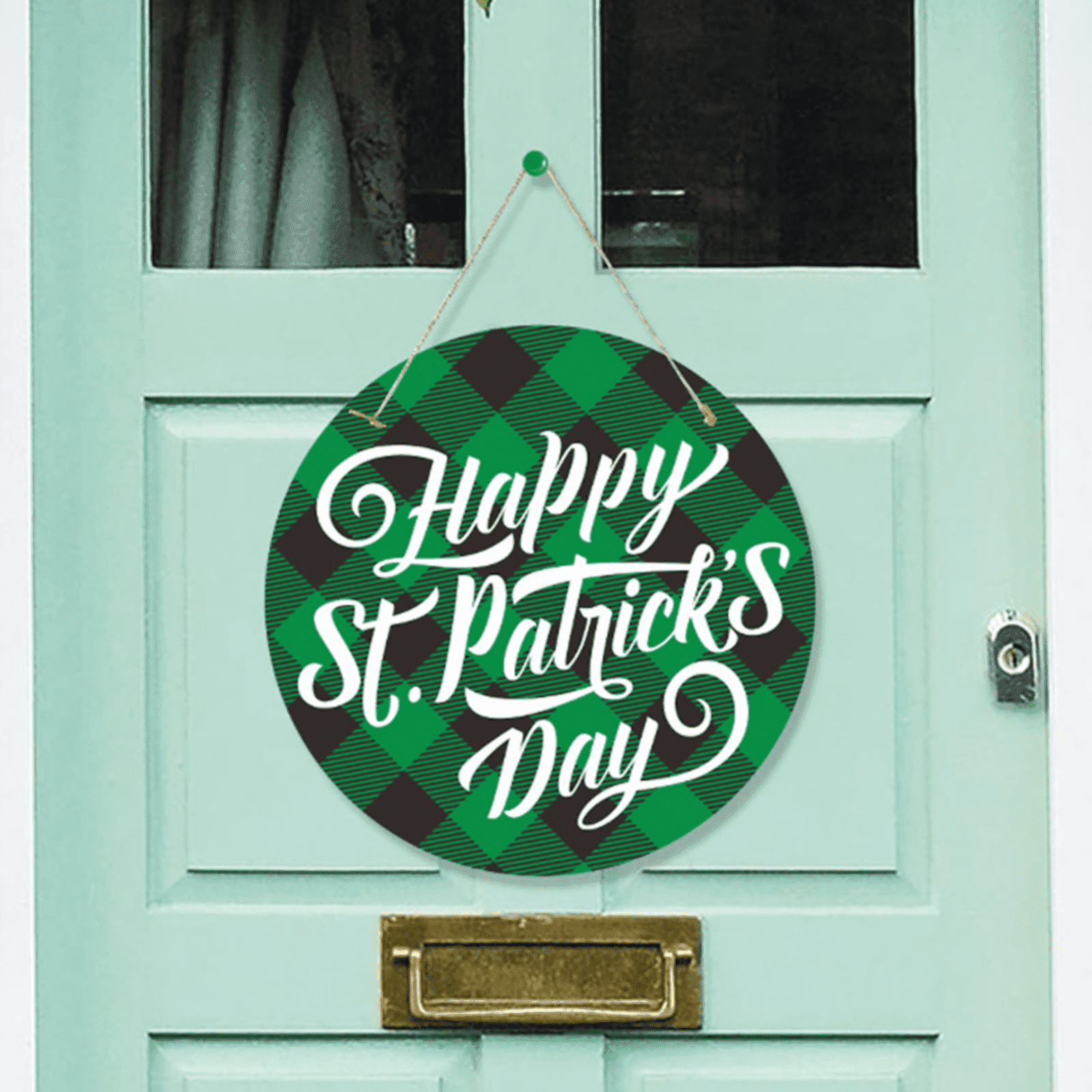 Djiypn St Patricks Day Welcome Door Sign St Patricks Day Door ...