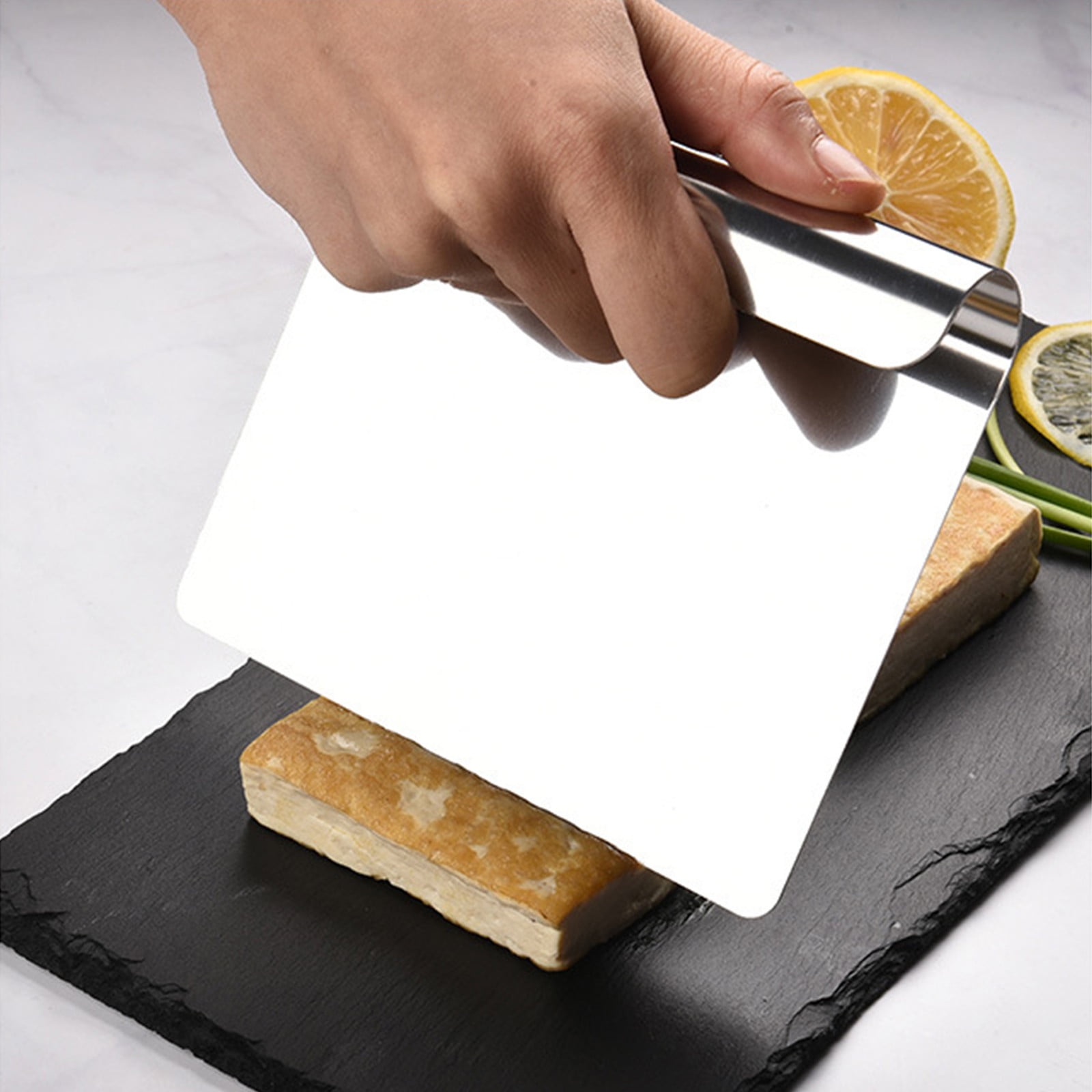 Djiypn Stainless Steel Dough Cutter for Pasta, Pizza & Noodles ...
