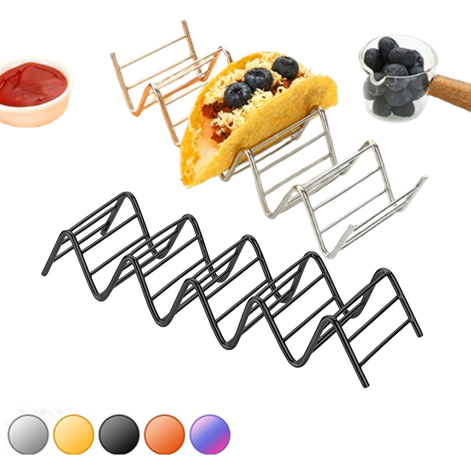 Djiypn Taco Holders 1Pack ,Stainless Steel Taco Shell Holder Stand ...