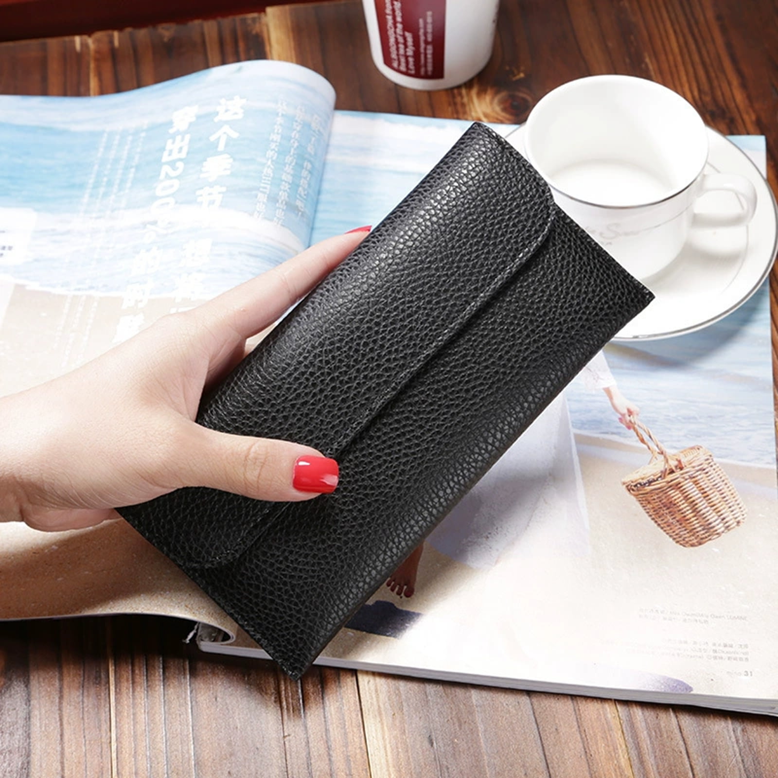 Djiypn Womens Wallet, Slim Wallets for Women, Thin Ladies Credit Card ...