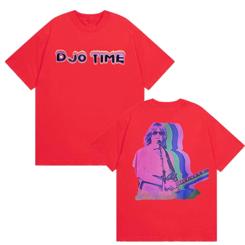 Djo 2025 Time Tour Album Unisex Short Sleeve Cotton Retro Oversized Hip ...