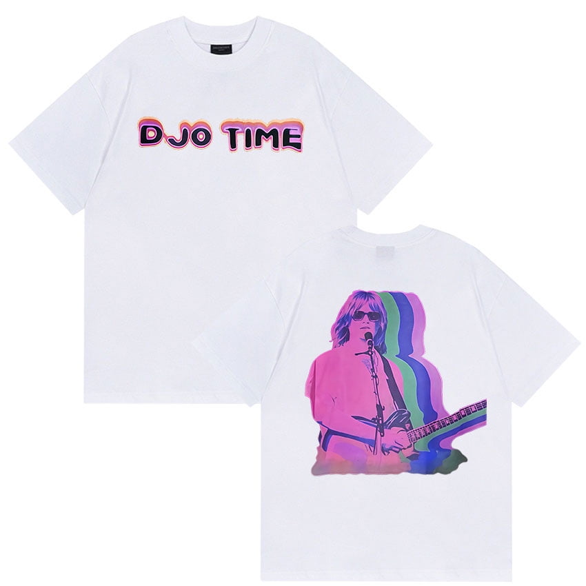 Djo 2025 Time Tour Album Unisex Short Sleeve Cotton Retro Oversized Hip ...