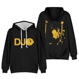 Djo Merch Smiley Face Logo Graphic Printed Hoodie Long Sleeve Fan Merch ...