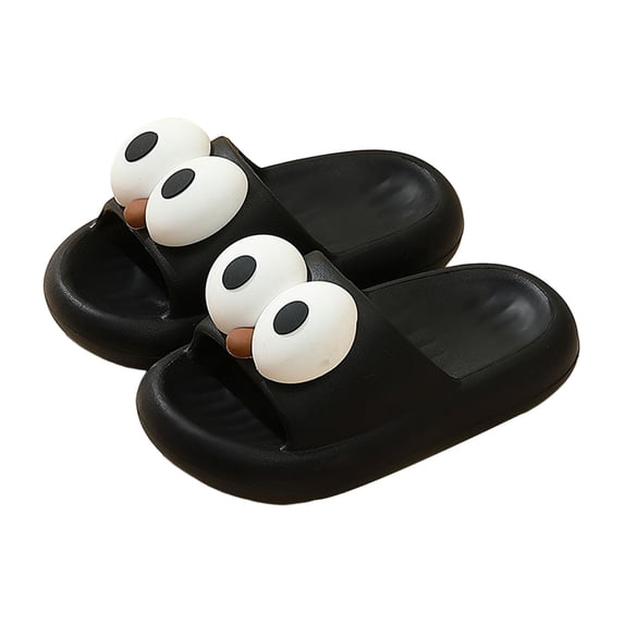 Djtdsds Kids' Funny Eyes Slide Sandals Soft Non-Slip Open-Toe Slippers ...