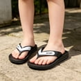 Djtdsds Kids Lightweight Sport Letter Print Open Toe Beach Flip Flops ...