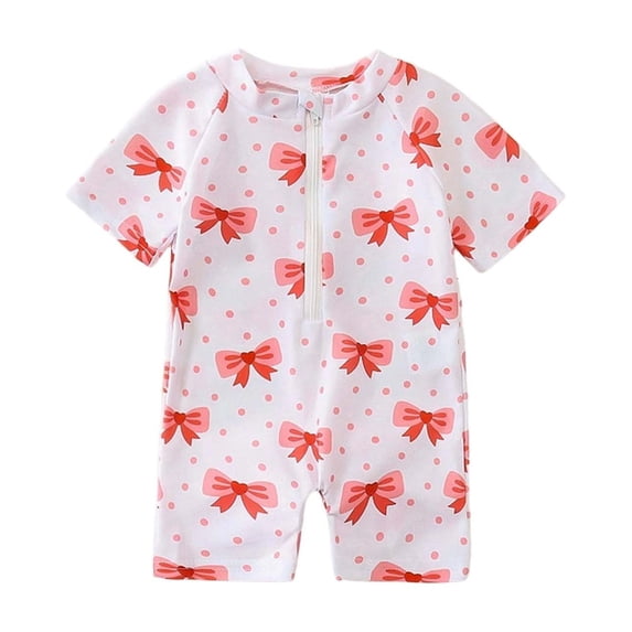Djtdsds Kids One Piece Swimwear Rash Guard Easy Change Zipper Soft ...
