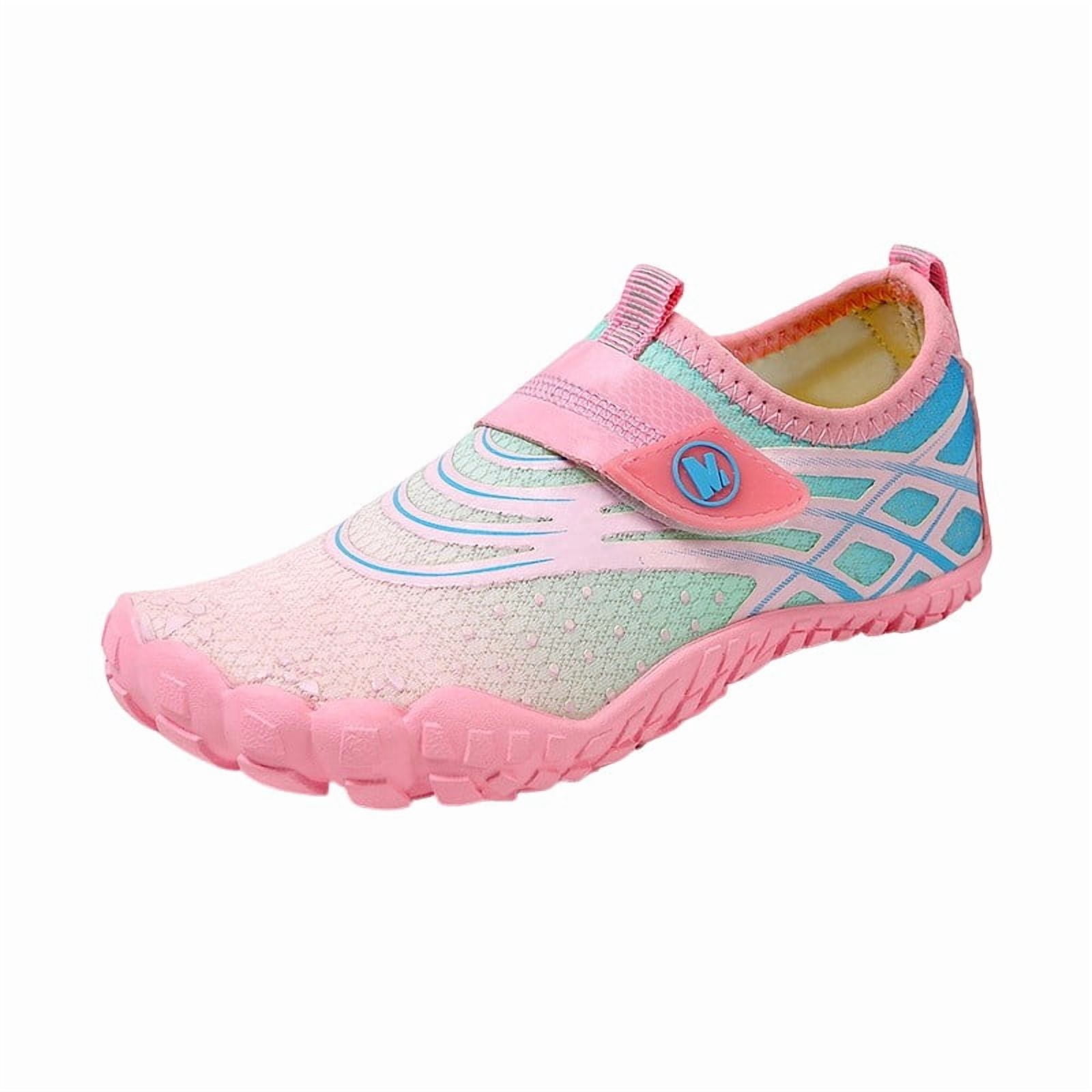 Djtdsds Kids Solid Color Breathable Barefoot Water Shoes Adjustable ...