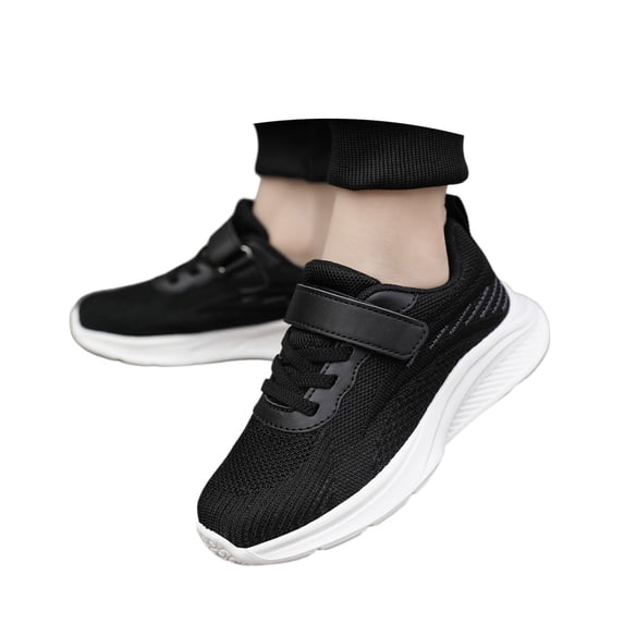 Djtdsds Kids Solid Color Breathable Mesh Sneakers Adjustable Strap ...