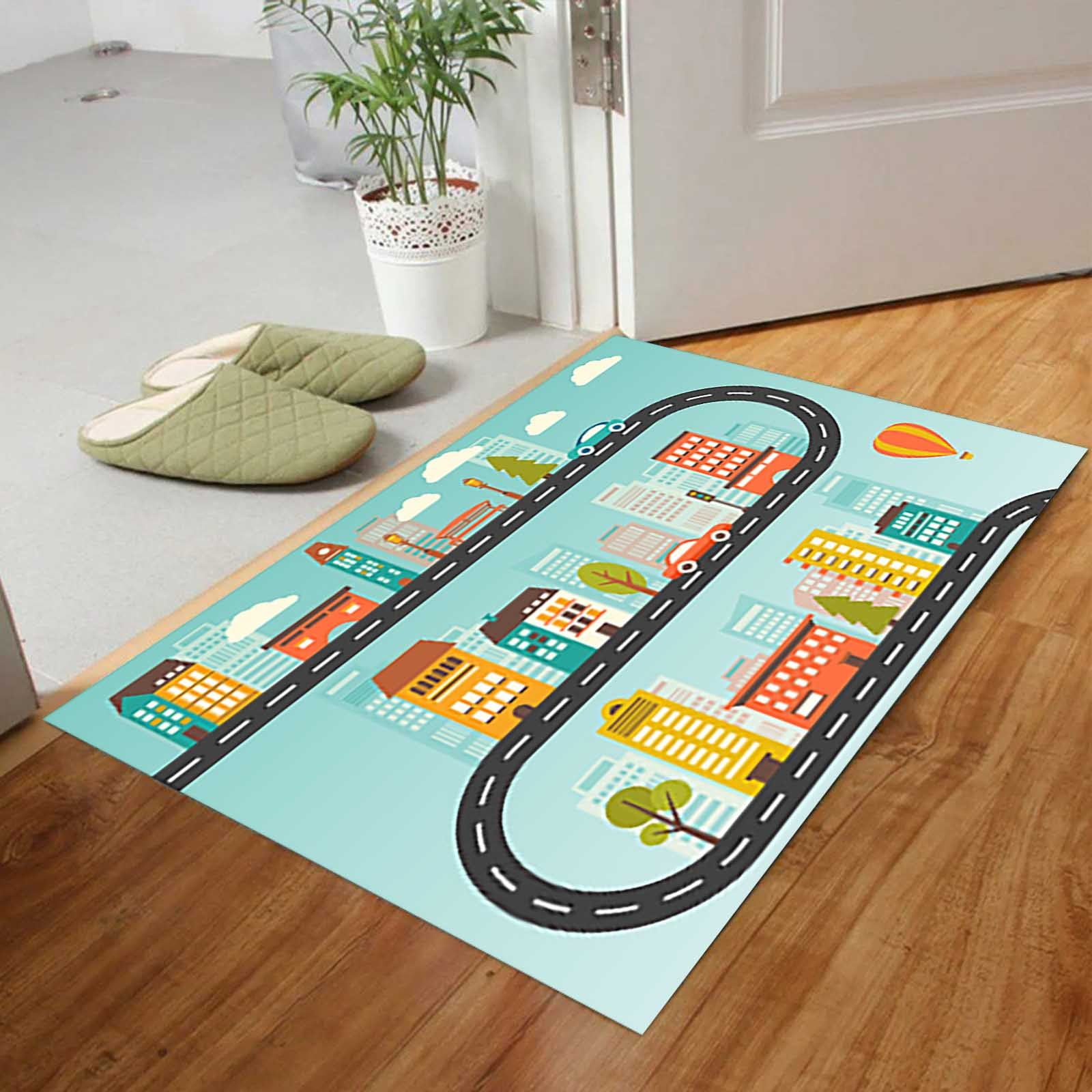 Djunllk Early Education Interactive Parking Lot Play Pad - Traffic ...