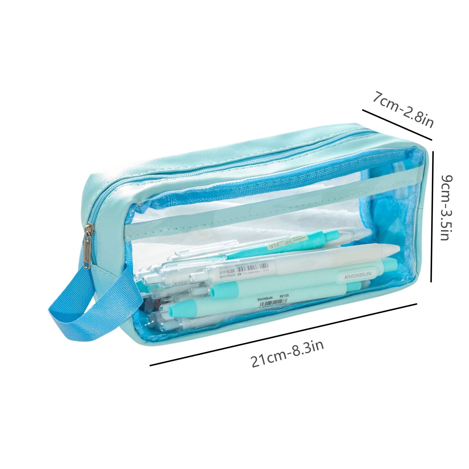 Djunllk Pencil Case Pouch Large Capacity Zipper Pouch Sturdy Aesthetic ...