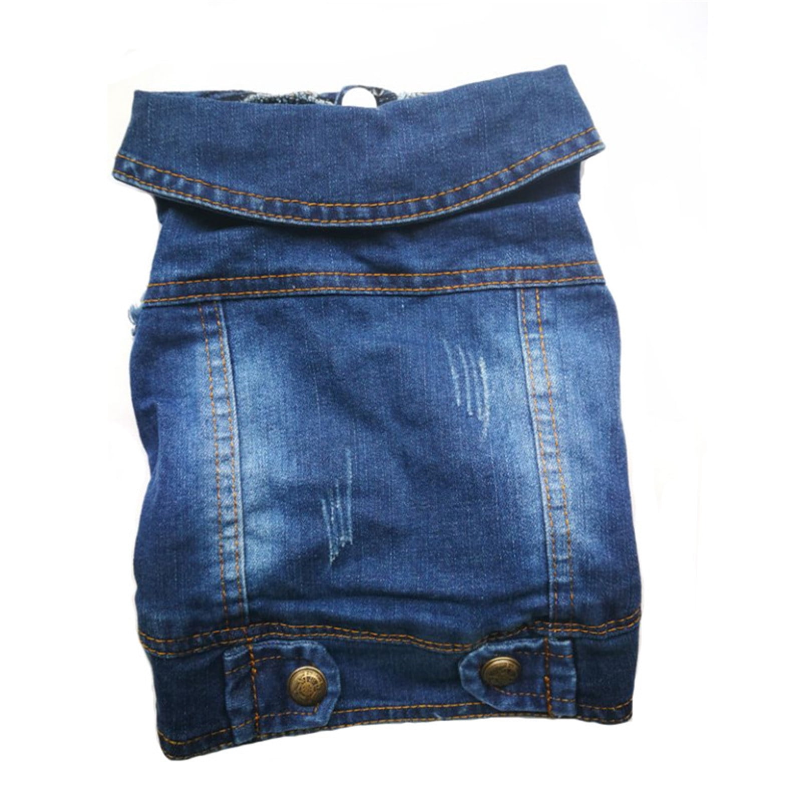 kladzum Small Dog Clothes Cute Denim Dog Jean Jacket Vests, Pet Clothes ...