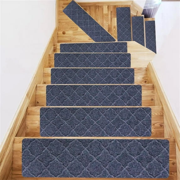 Djunllk Stair Treads - Non Slip Carpet Stair Treads for Wooden Steps ...