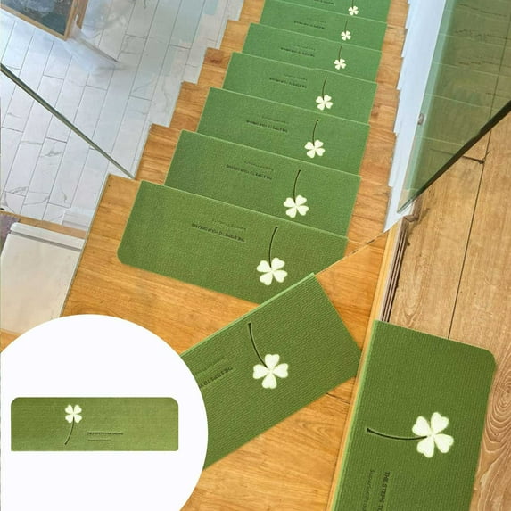 Djunllk Stair Treads - Non Slip Carpet Stair Treads for Wooden Steps ...
