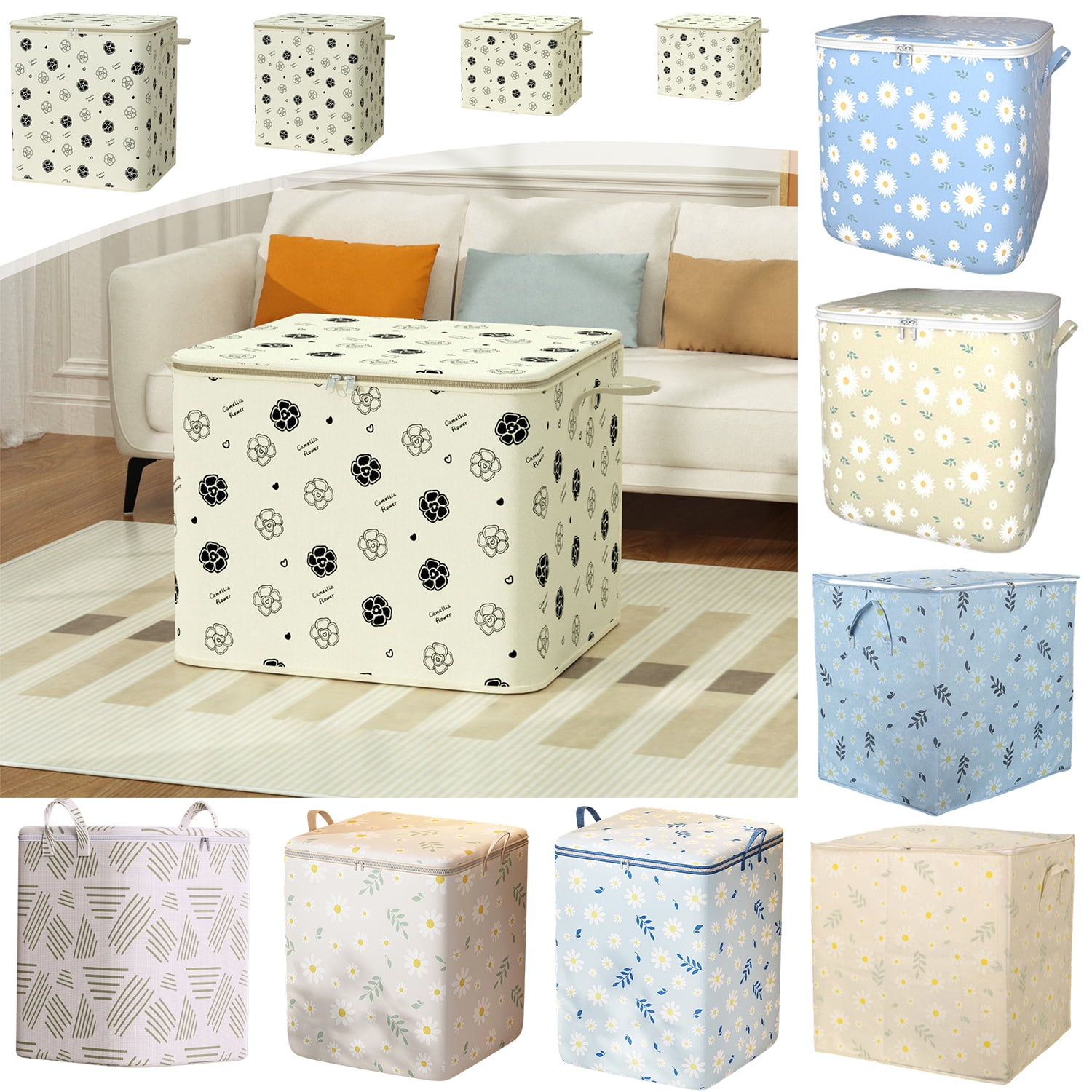 Djunllk Storage Bags for Clothes, Large Storage Bags with Handles ...