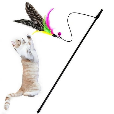 Pet Fit For Life Multi Feather Teaser and Exerciser for Cat and Kitten ...