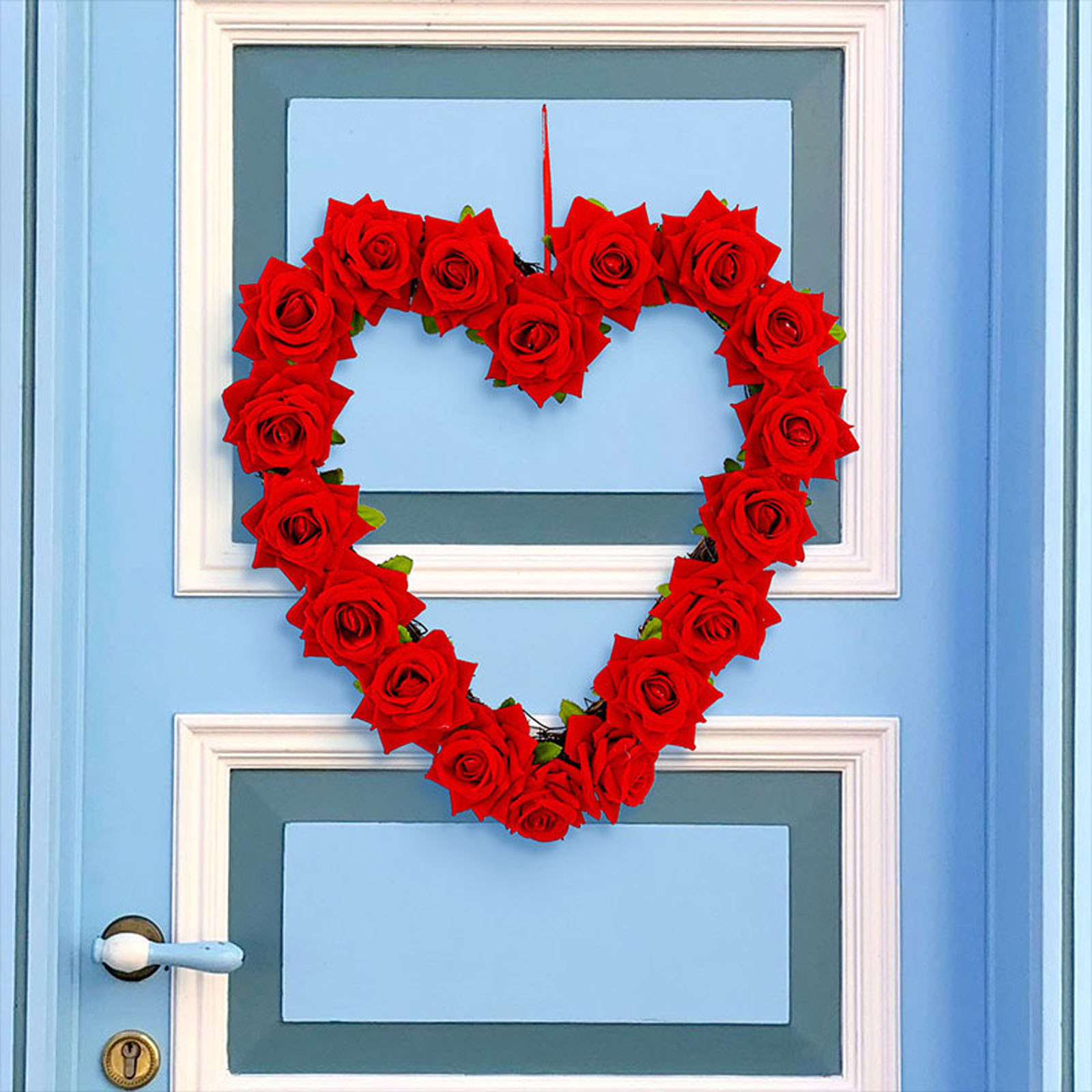 Djunllk Valentine's Day Wreath, Valentine's Day Love Garland Door ...