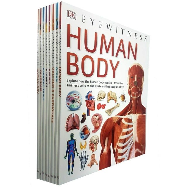 Dk Eyewitness Collection 8 Books Set - Human Body Ocean Volcano And ...