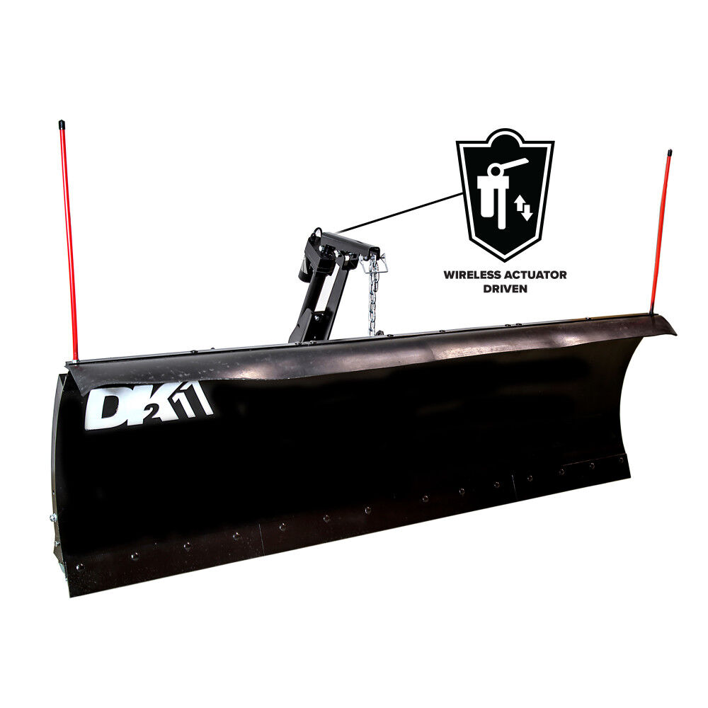 DK2 Elite Snow Plow Kit 88x26in T-Frame, Heavy Duty Universal ...
