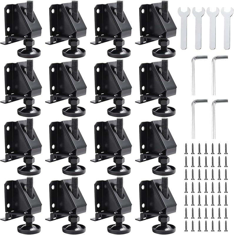 DkOvn 4/8/16 Pack Heavy Duty Leg Leveler, Leveling Feet, Adjustable ...