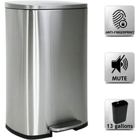 simplehuman Smart Trash Can 58L/15.3G, Rectangular, Sensor with Voice ...