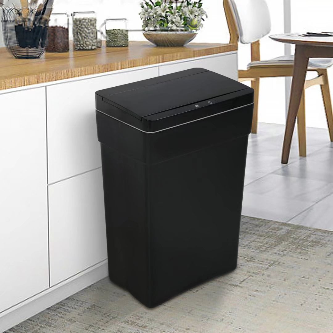Dkeli Large 13 Gallon Touchless Trash Can, Smart Electric Opener ...