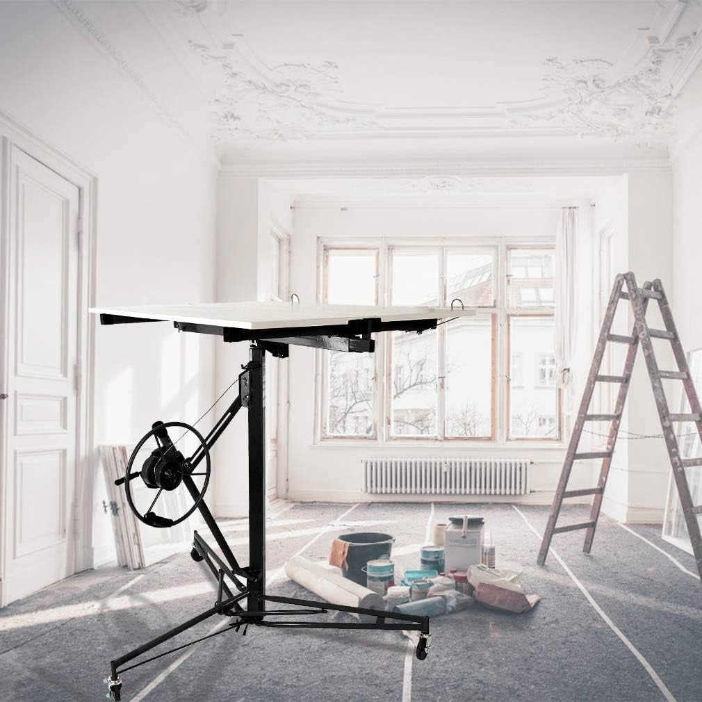 Dkelincs 11' Portable Drywall Panel Lift Hoist Jack Lifter Sturdy ...