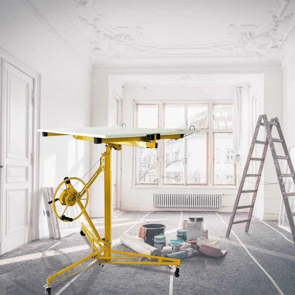 Dkelincs 11' Portable Drywall Panel Lift Hoist Jack Lifter Sturdy ...