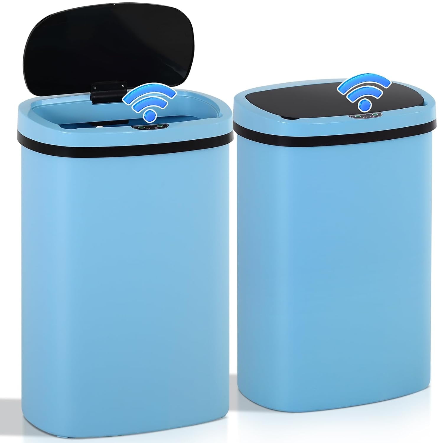 Dkelincs 13 Gallon Automatic Kitchen Trash Can Touch Free Garbage Can ...