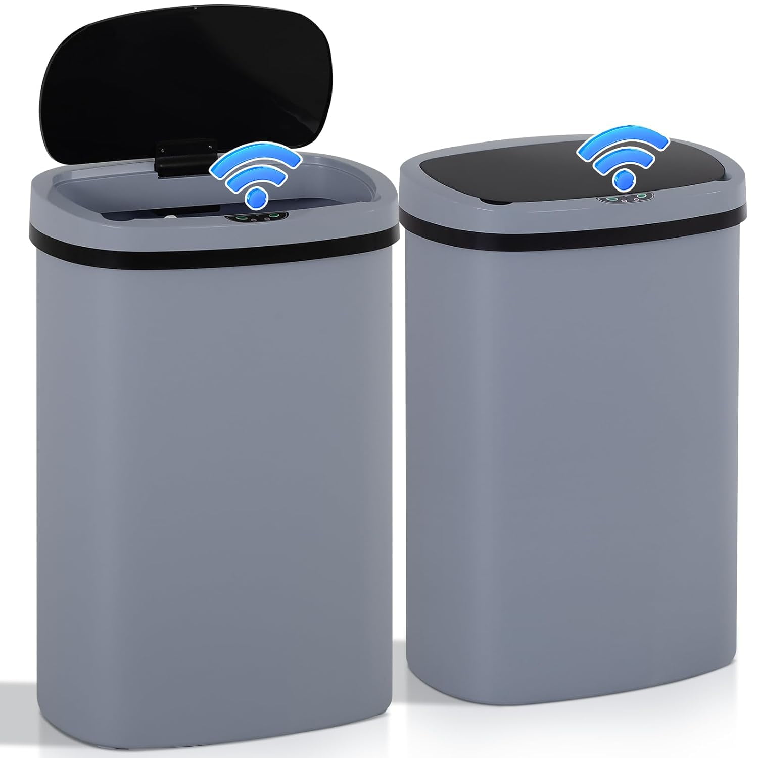 Dkelincs 13 Gallon Automatic Kitchen Trash Can Touch Free Garbage Can ...