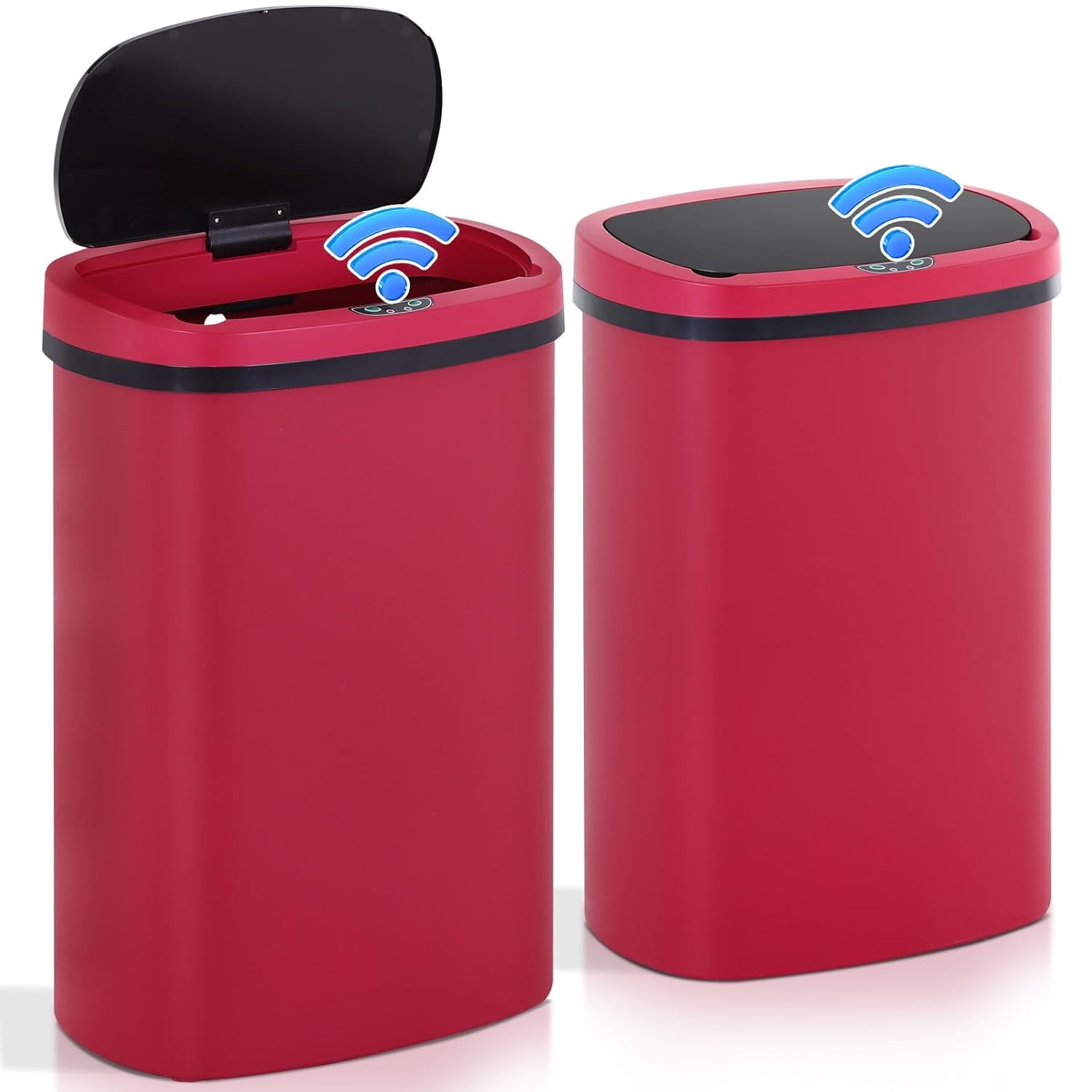 Dkelincs 13 Gallon Automatic Kitchen Trash Can Touch Free Garbage Can ...