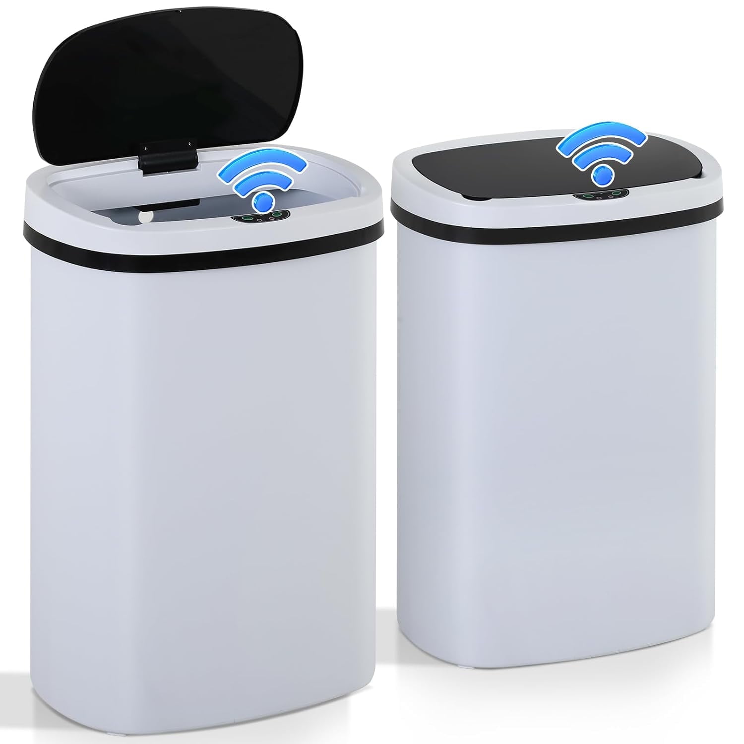 Dkelincs 13 Gallon Automatic Kitchen Trash Can Touch Free Garbage Can ...