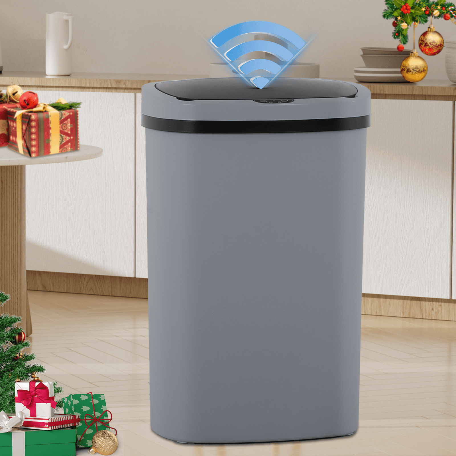 Dkelincs 13 Gallon Automatic Trash Can for Kitchen Bedroom Touch Free ...