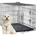 Dkelincs Heavy Duty Sturdy 24 inch Dog Cage with Double-Door, Tray ...