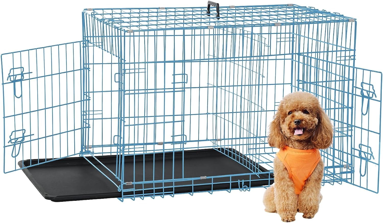 Dkelincs 24 inch Dog Crate for Medium Dogs Portable Foldable Dog Kennel ...