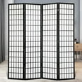 Dkelincs 4 Panel Room Dividers Folding Privacy Screen 6FT Portable Wood ...