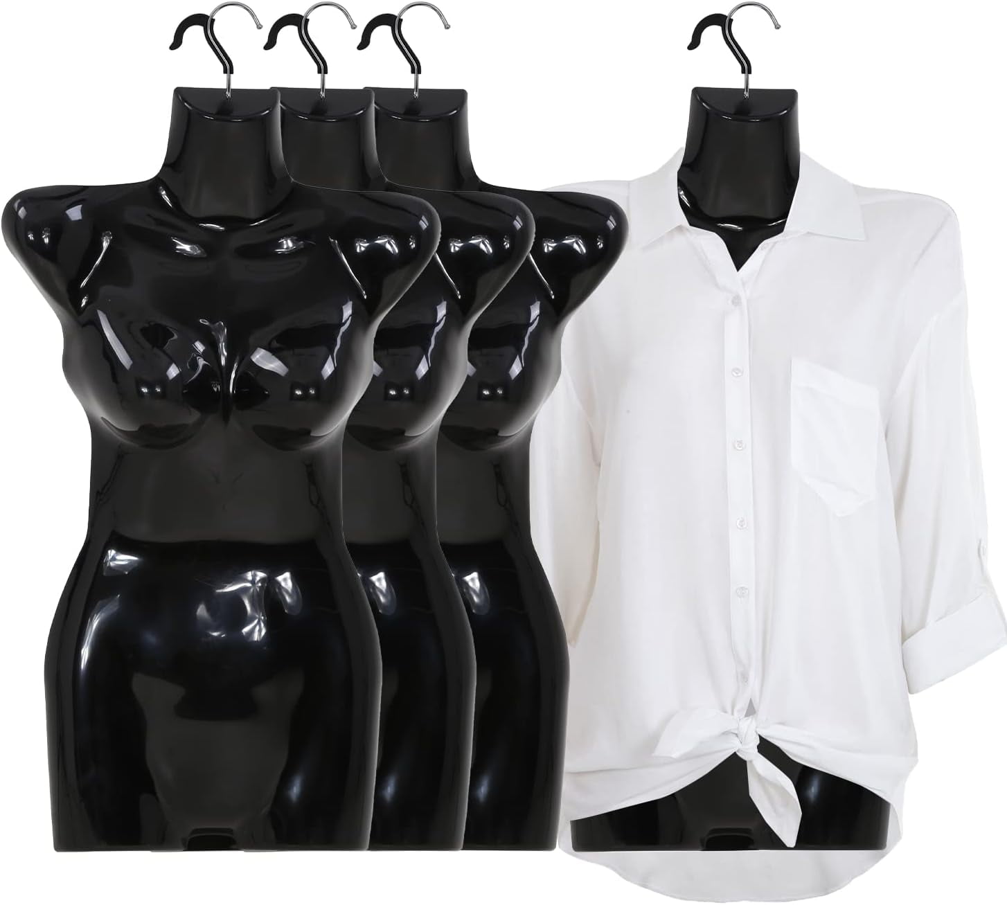 Dkelincs 4PCS Female Mannequin Torso 27"H Clothing Form Sewing Manikin ...