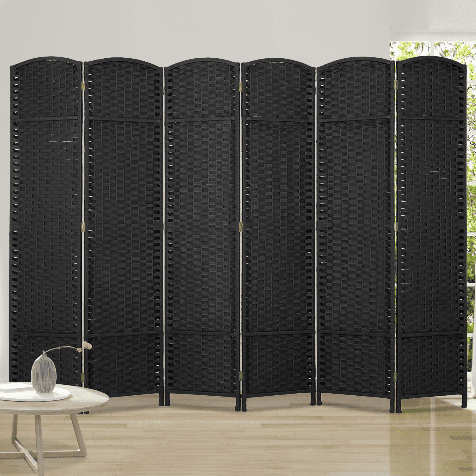 Dkelincs 6 Panel Room Dividers 5.6 FT Tall Portable Privacy Screen ...