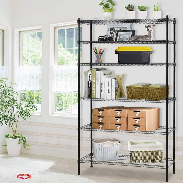 "Dkelincs Heavy Duty Steel Garage Shelving Unit, 6 Tier Shelf, 42""x16""x72"", Height Adjustable ...